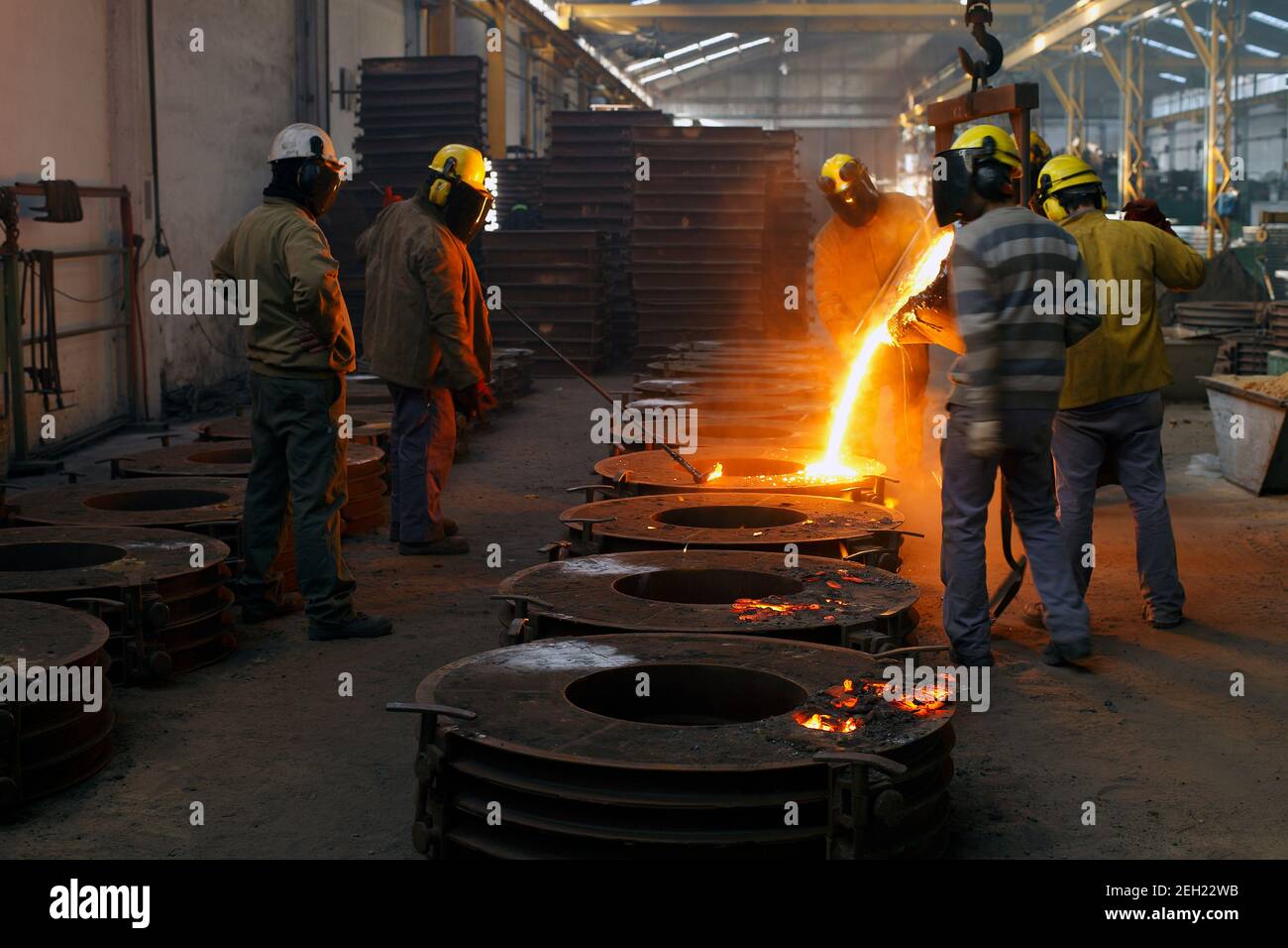 Iron and steel industry Stock Photo - Alamy