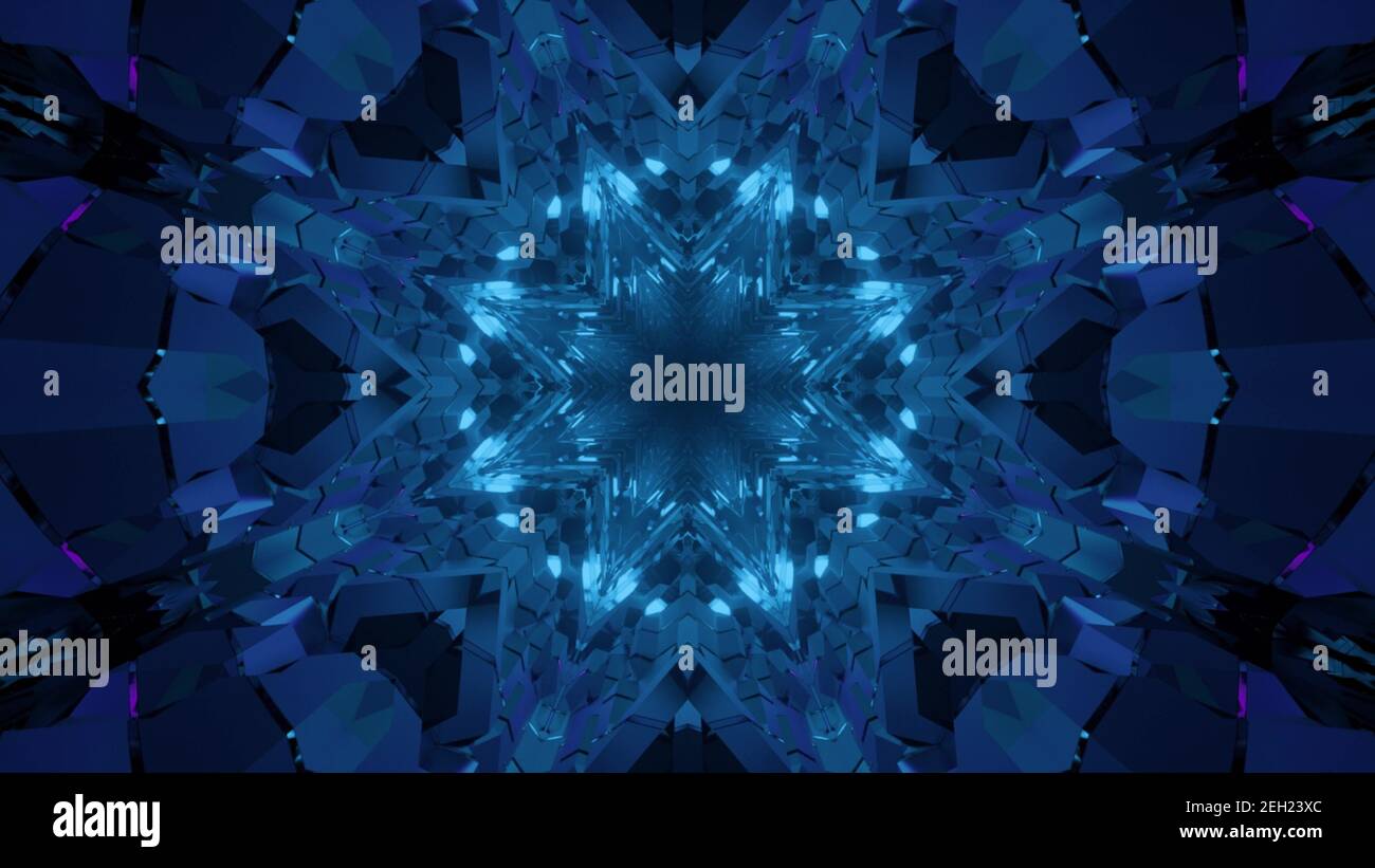 3D illustration of star shaped crystal Stock Photo - Alamy