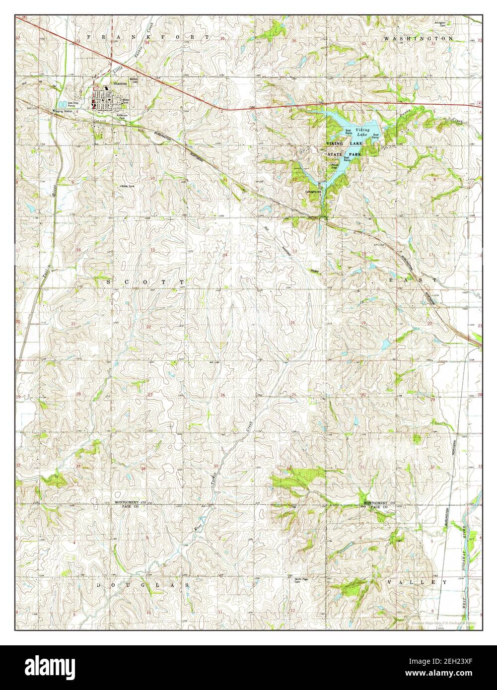 Stanton, Iowa, map 1978, 1:24000, United States of America by Timeless ...