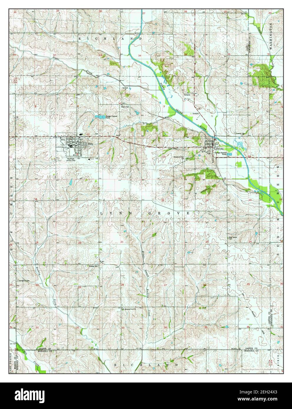 Sully, Iowa, map 1980, 1:24000, United States of America by Timeless ...