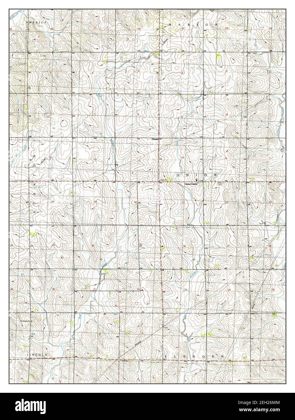 Union Center, Iowa, map 1985, 1:24000, United States of America by ...