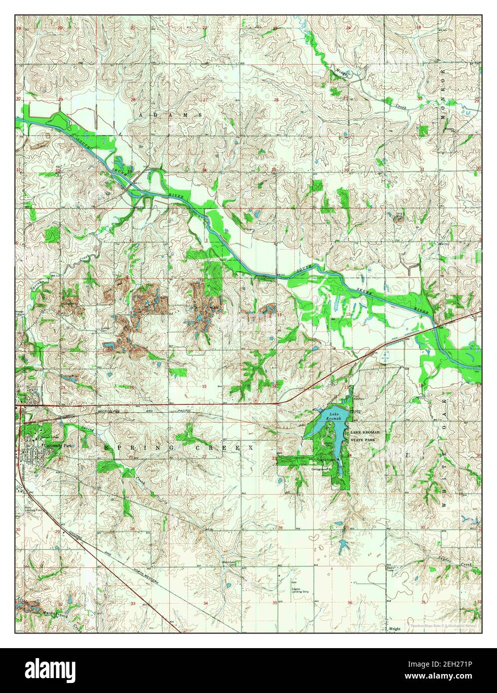 University Park, Iowa, map 1968, 1:24000, United States of America by ...