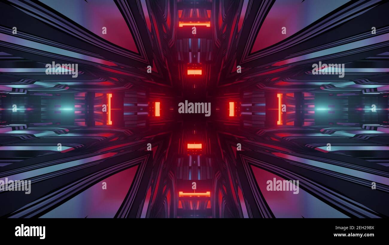 Abstract hi tech background 3d illustration Stock Photo - Alamy