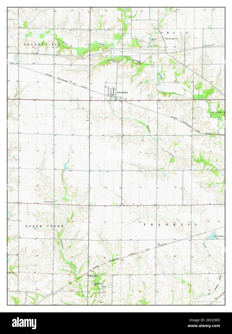 Map of west chester hi-res stock photography and images - Alamy
