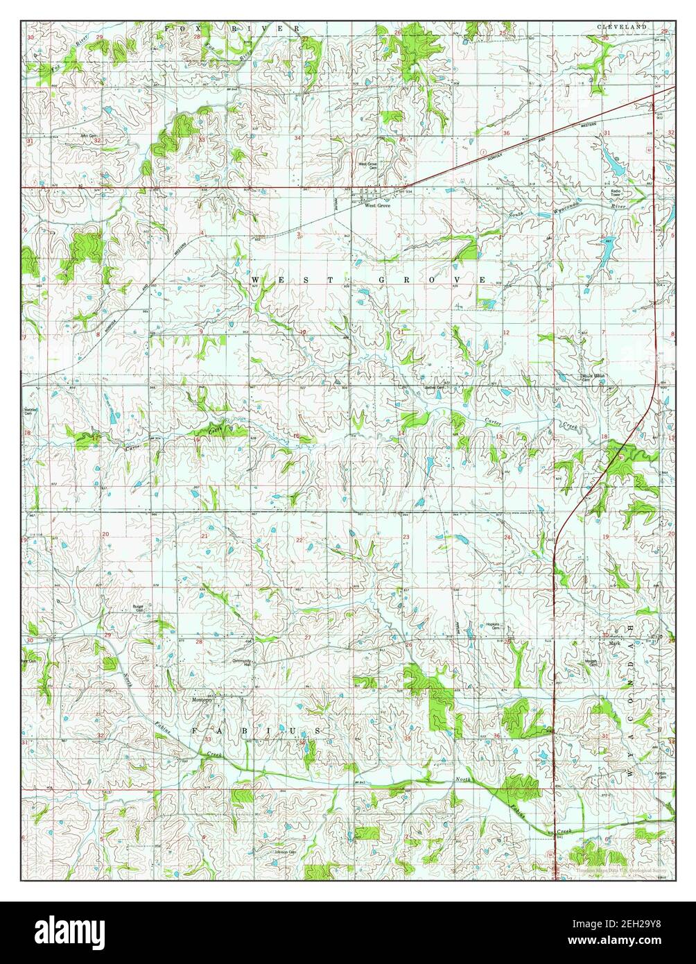 West Grove, Iowa, map 1979, 1:24000, United States of America by ...