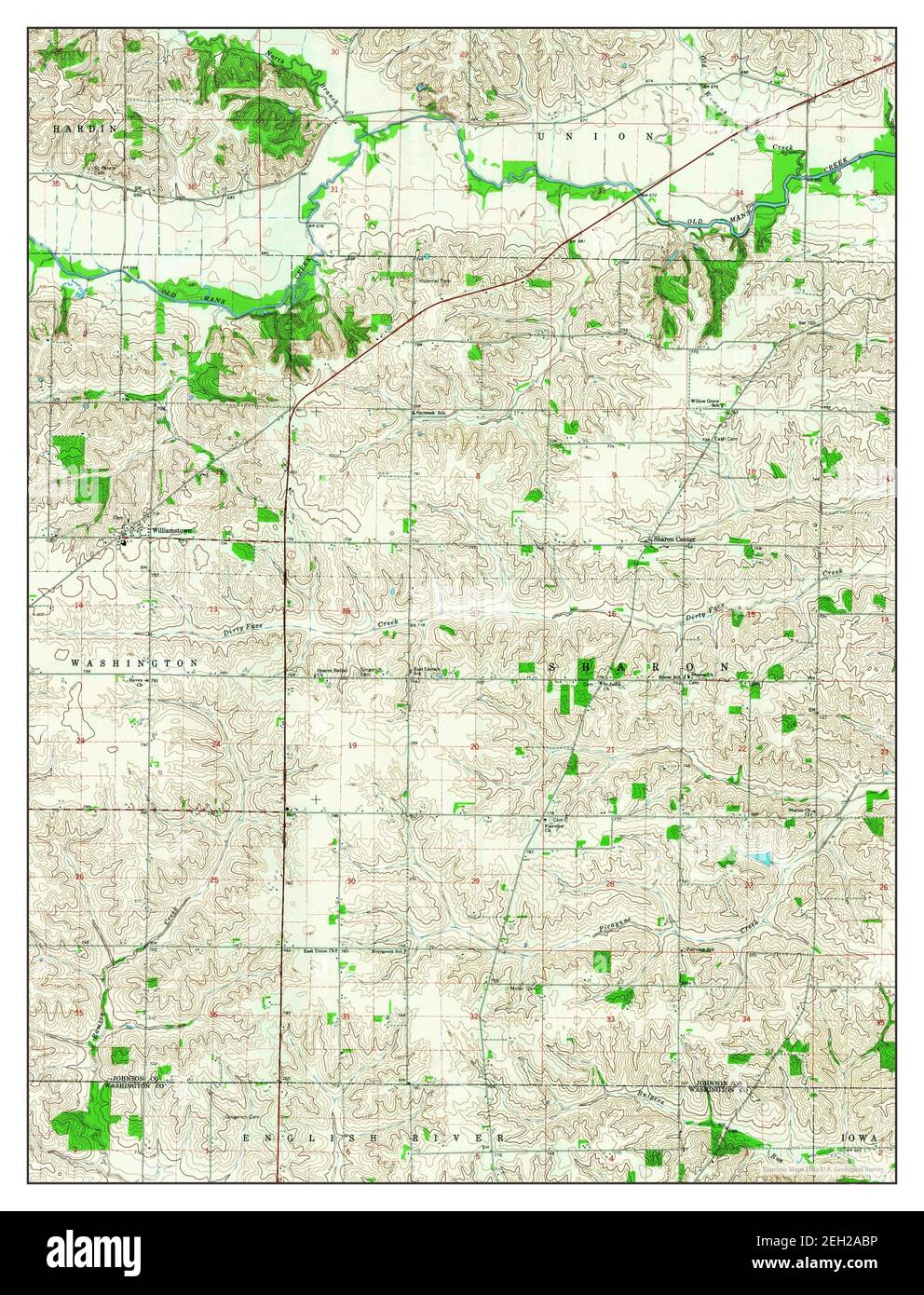 Williamstown, Iowa, map 1965, 1:24000, United States of America by ...
