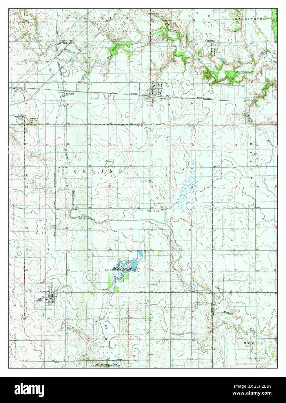 Yale, Iowa, map 1982, 1:24000, United States of America by Timeless ...