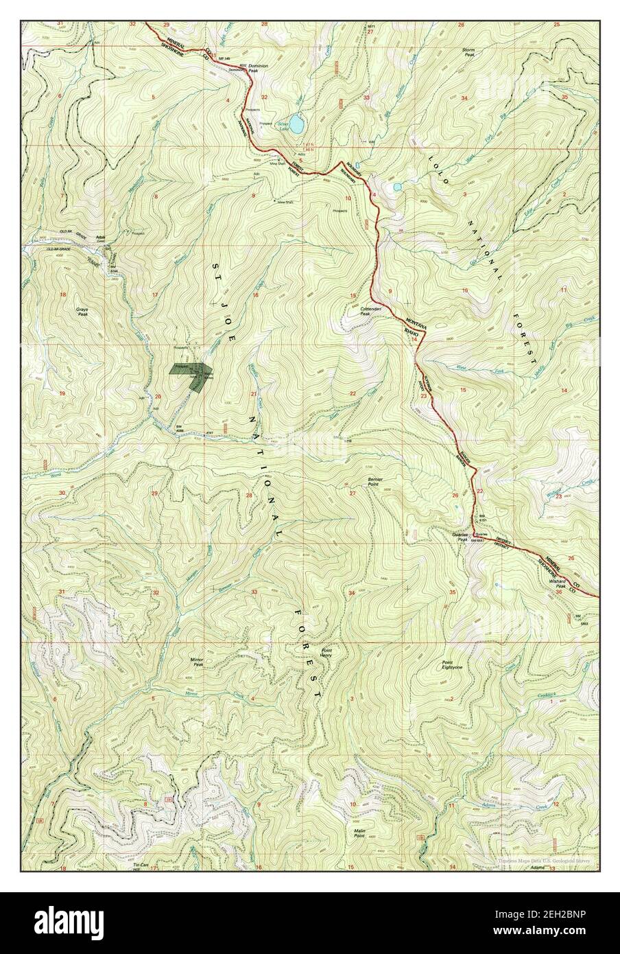 Adair, Idaho, map 1995, 1:24000, United States of America by Timeless ...