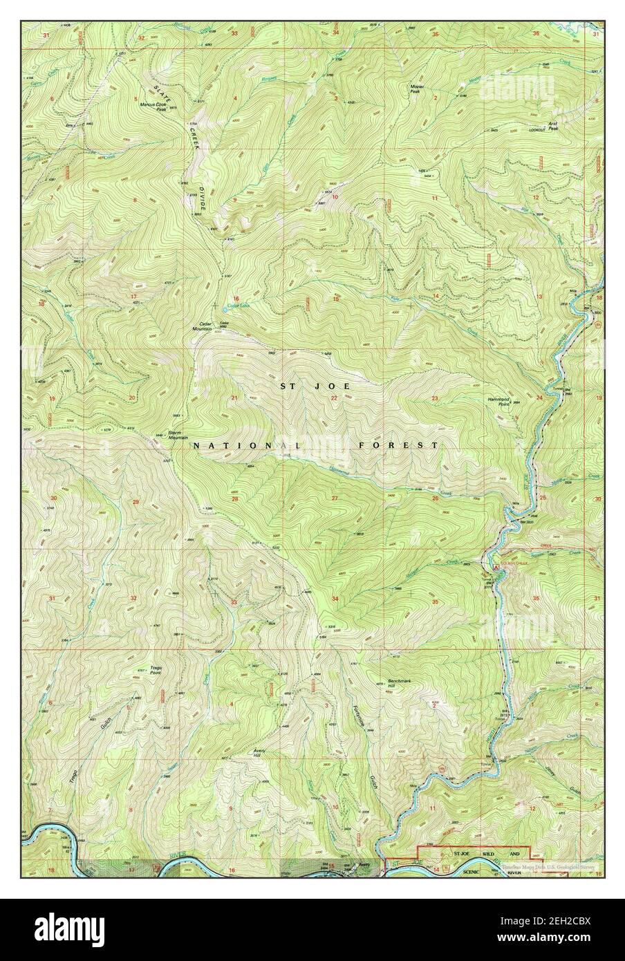 Avery, Idaho, map 1995, 1:24000, United States of America by Timeless ...