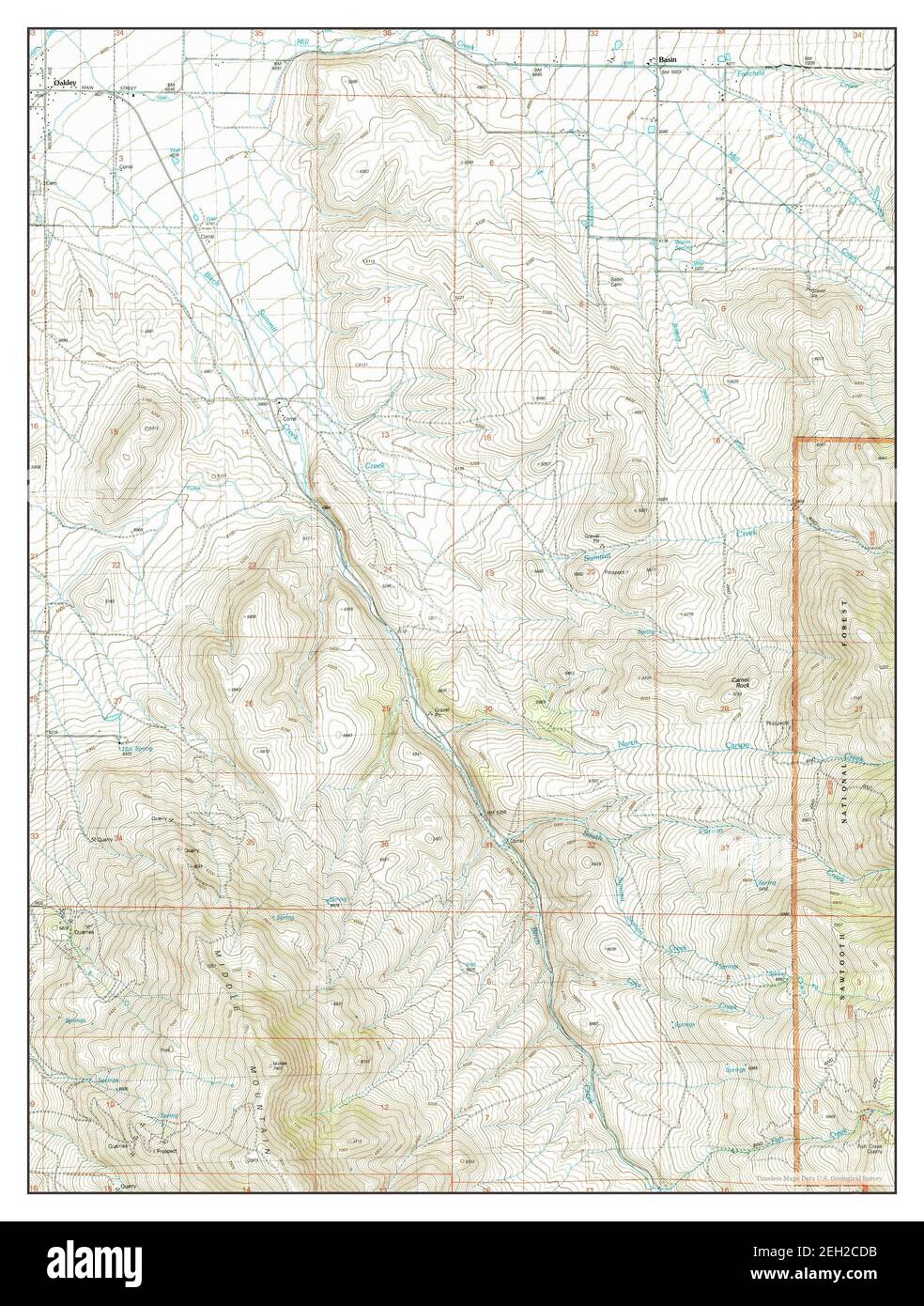Basin, Idaho, map 2001, 1:24000, United States of America by Timeless ...