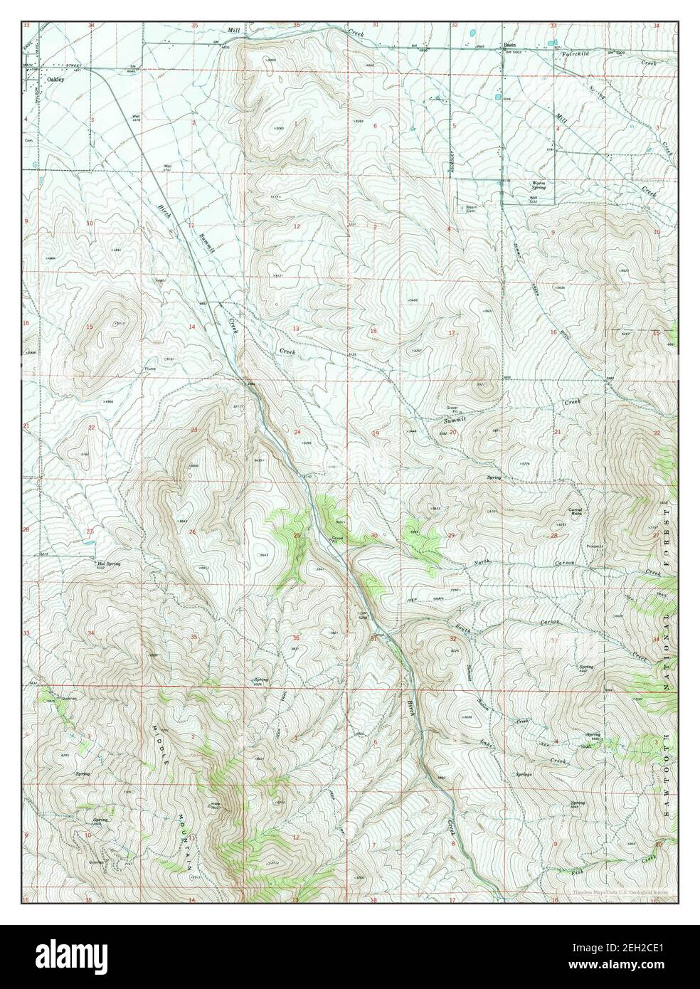 Basin, Idaho, map 1968, 1:24000, United States of America by Timeless ...