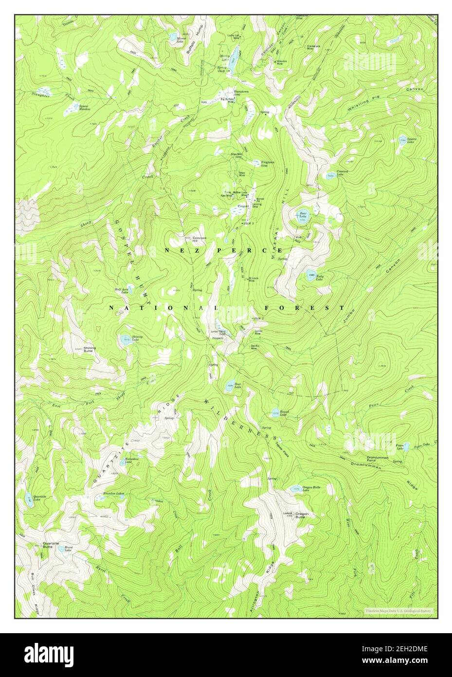 Buffalo Hump, Idaho, map 1979, 1:24000, United States of America by ...
