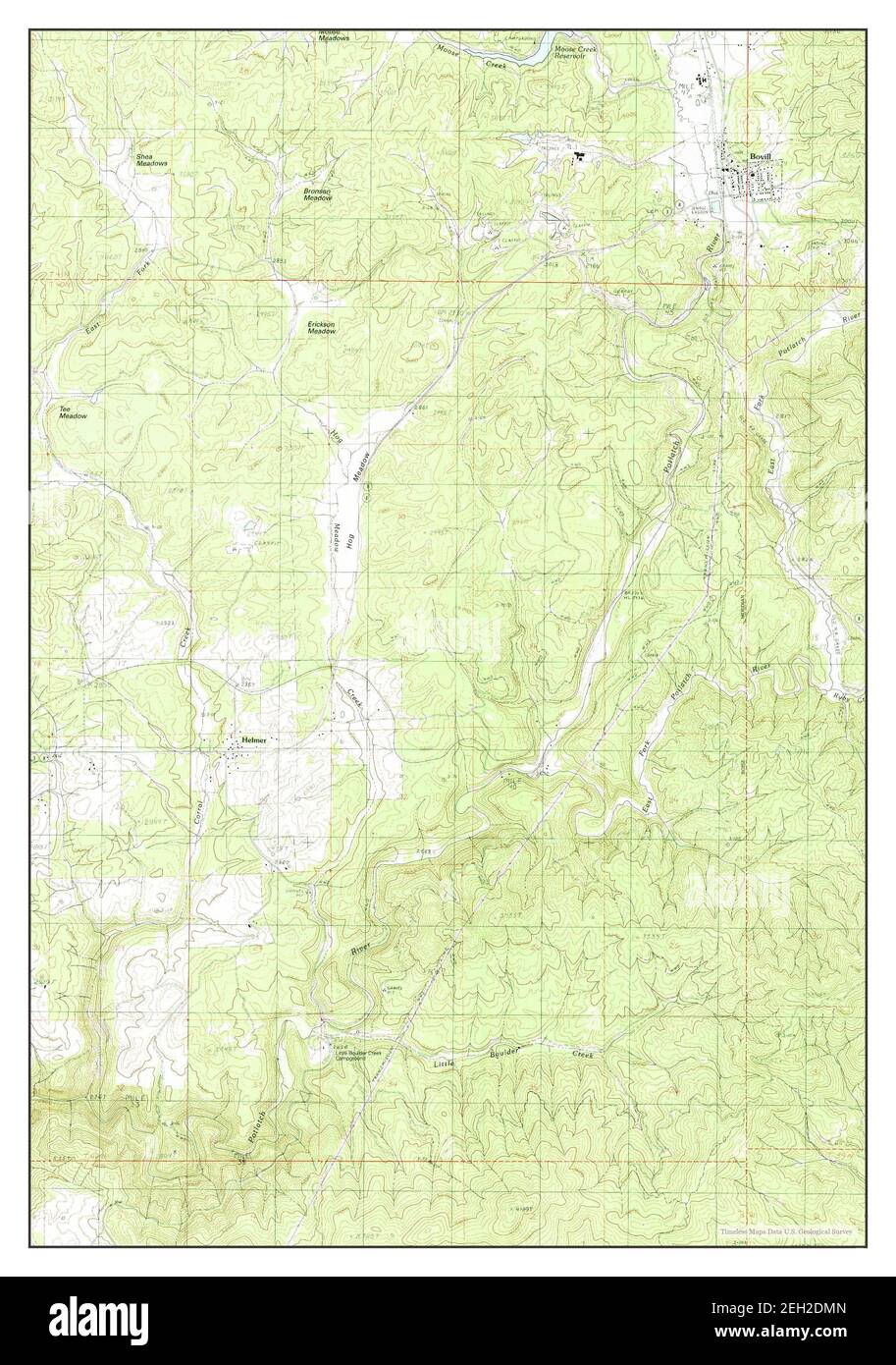 Map of bovill idaho hi-res stock photography and images - Alamy