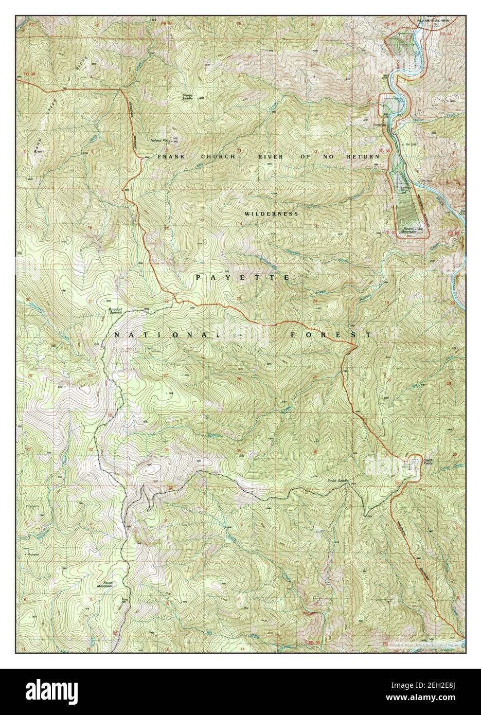 Burgdorf Summit, Idaho, map 2004, 1:24000, United States of America by ...