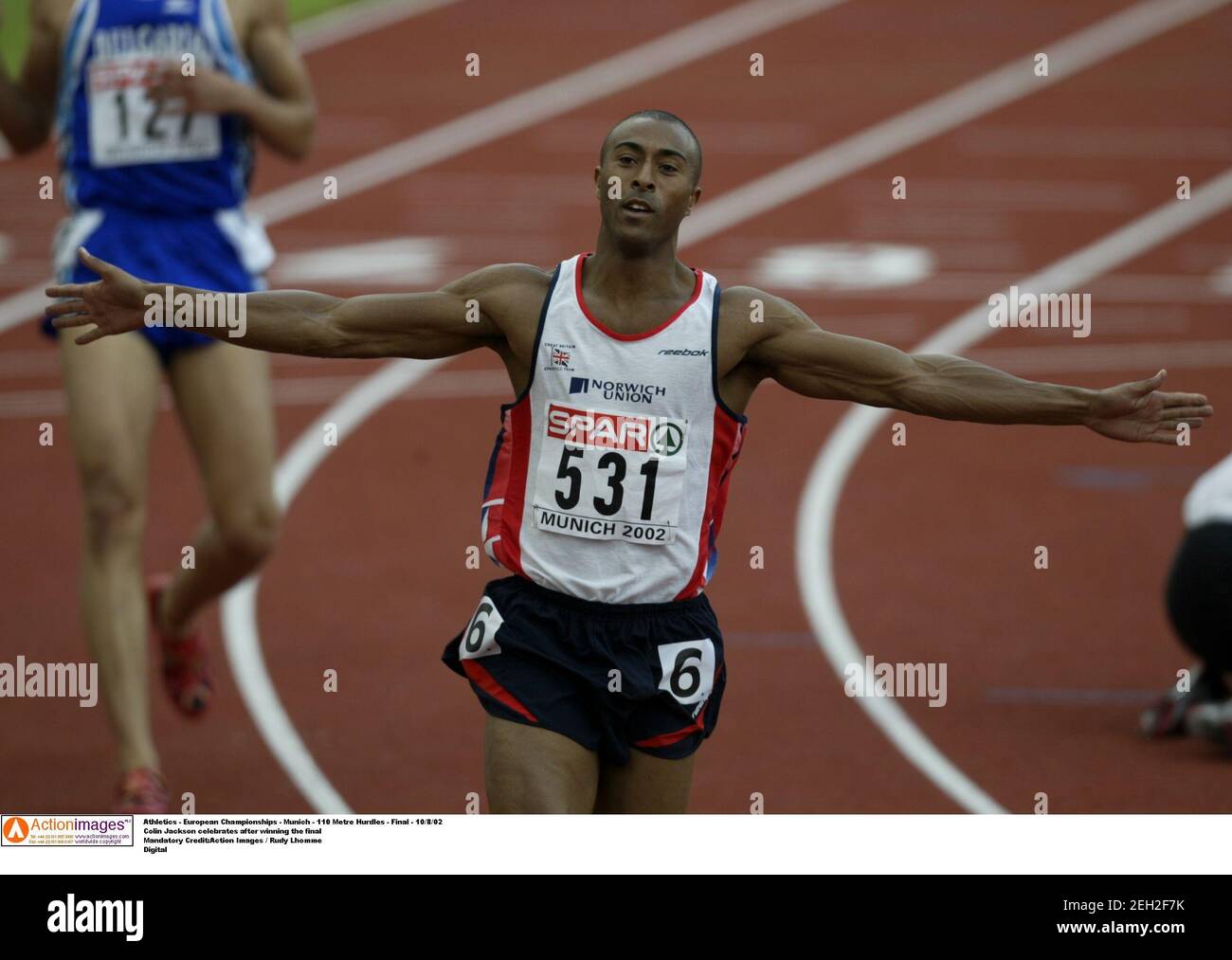 Colin jackson 110 hurdles hi-res stock photography and images - Alamy