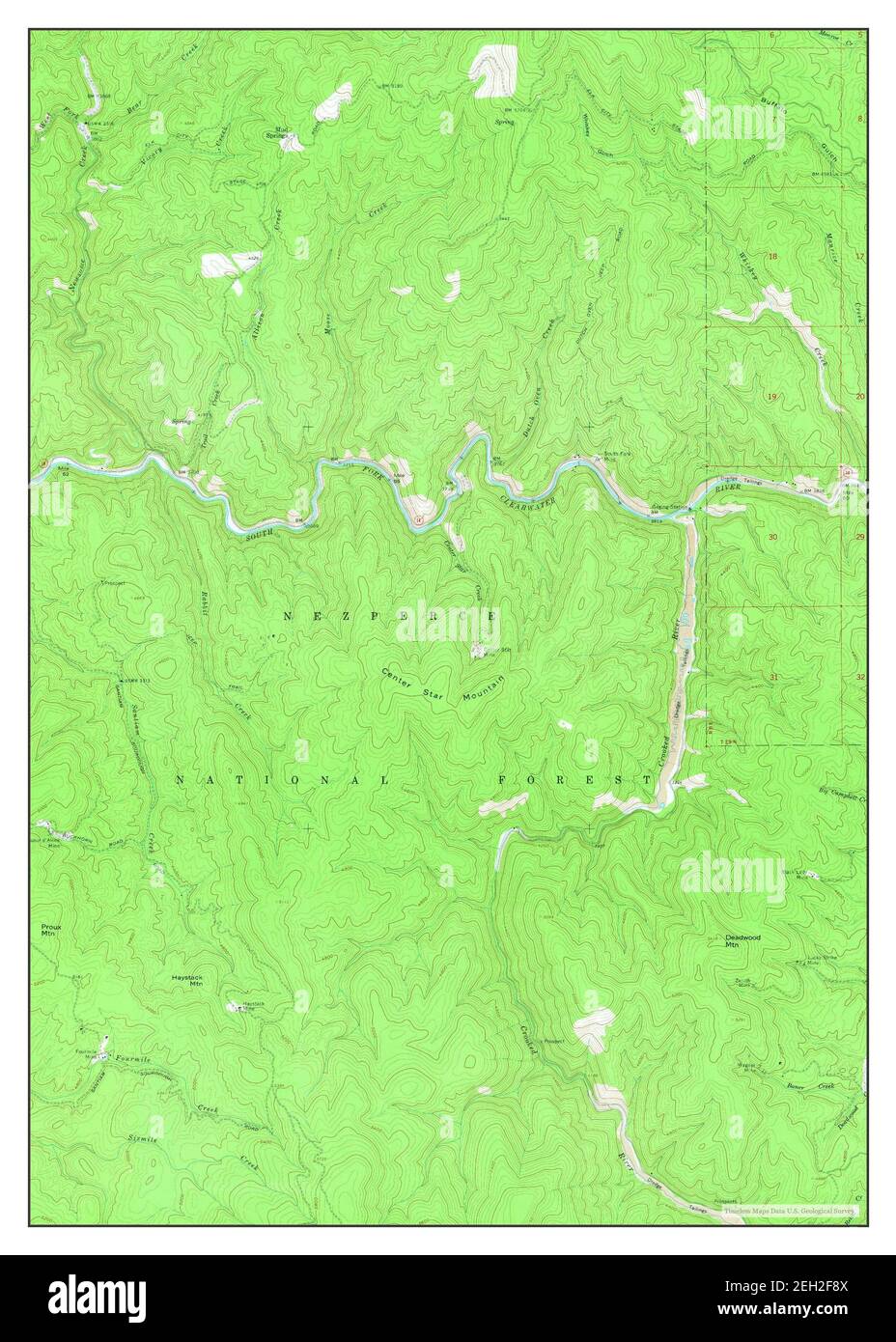 Center Star Mtn, Idaho, map 1962, 1:24000, United States of America by ...