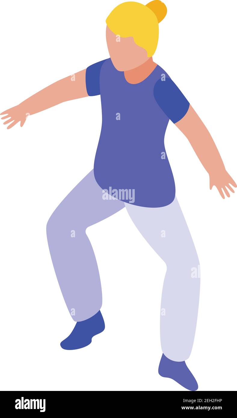 Mother exercise icon. Isometric of mother exercise vector icon for web ...