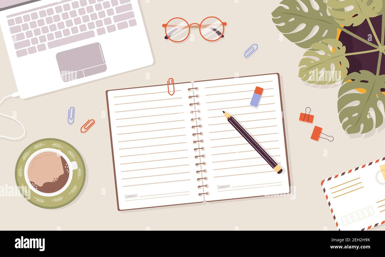 Woman write journal Stock Vector Images - Alamy