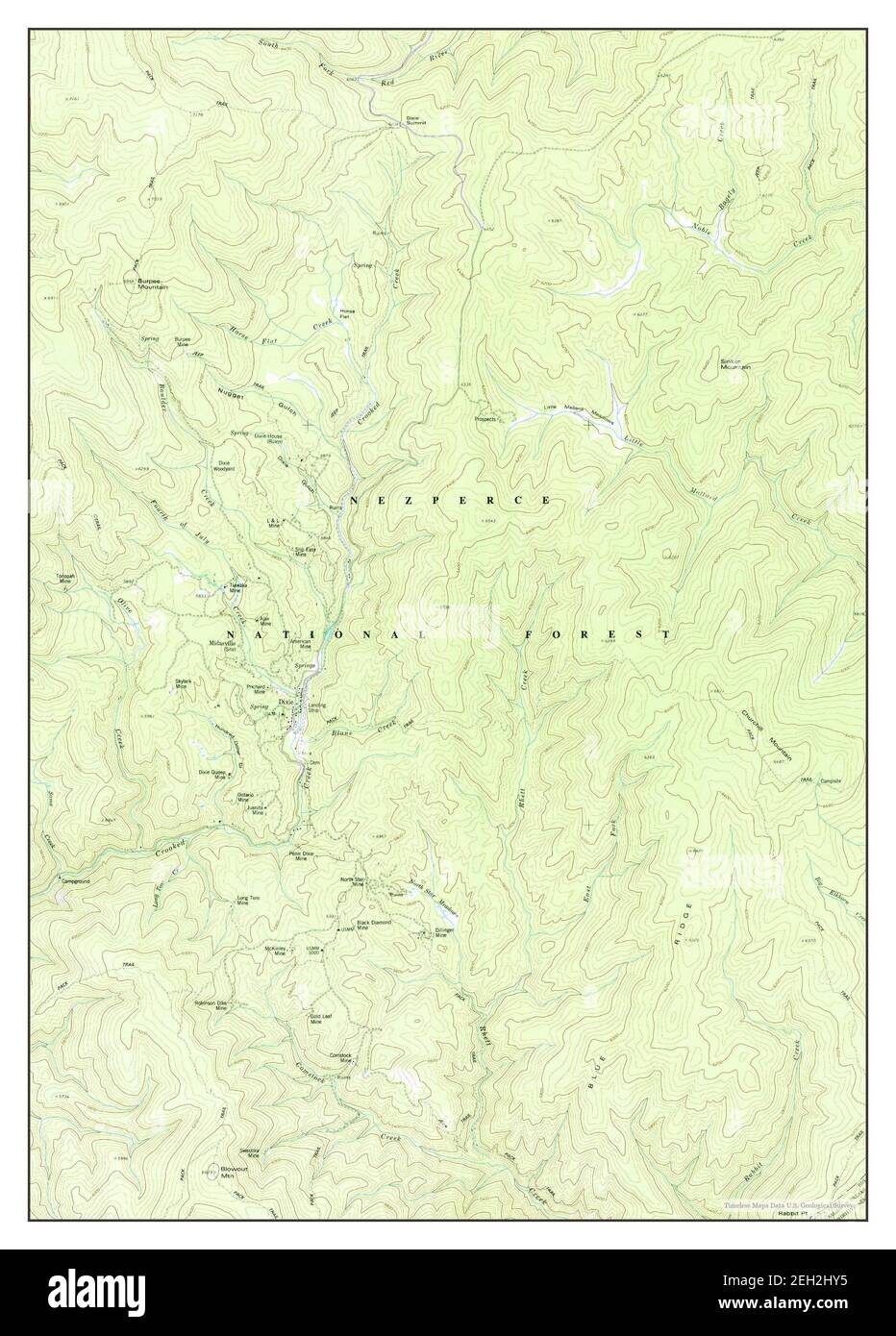 Dixie, Idaho, map 1979, 1:24000, United States of America by Timeless ...