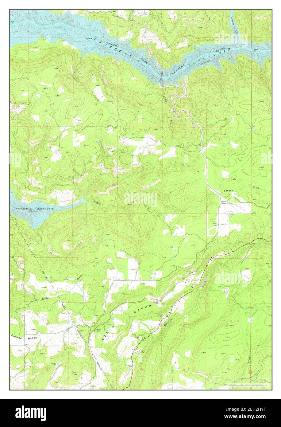 Dent, Idaho, map 1969, 1:24000, United States of America by Timeless ...