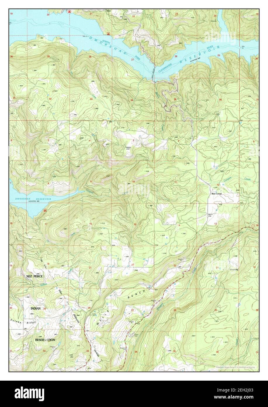 Dent, Idaho, map 1994, 1:24000, United States of America by Timeless ...