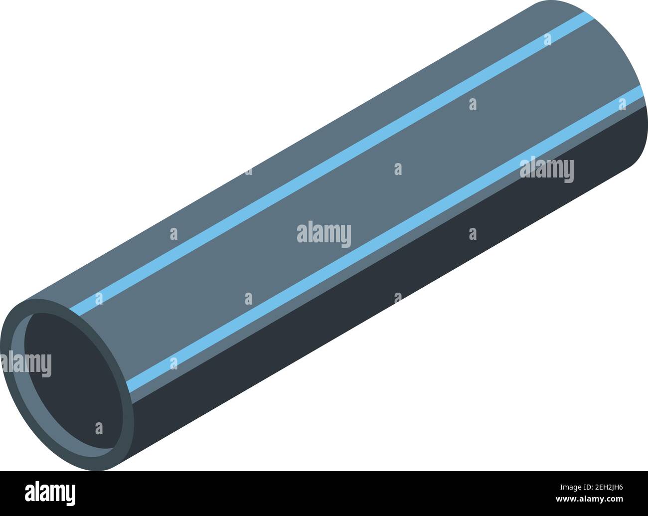 Plastic pipe icon. Isometric of plastic pipe vector icon for web design ...