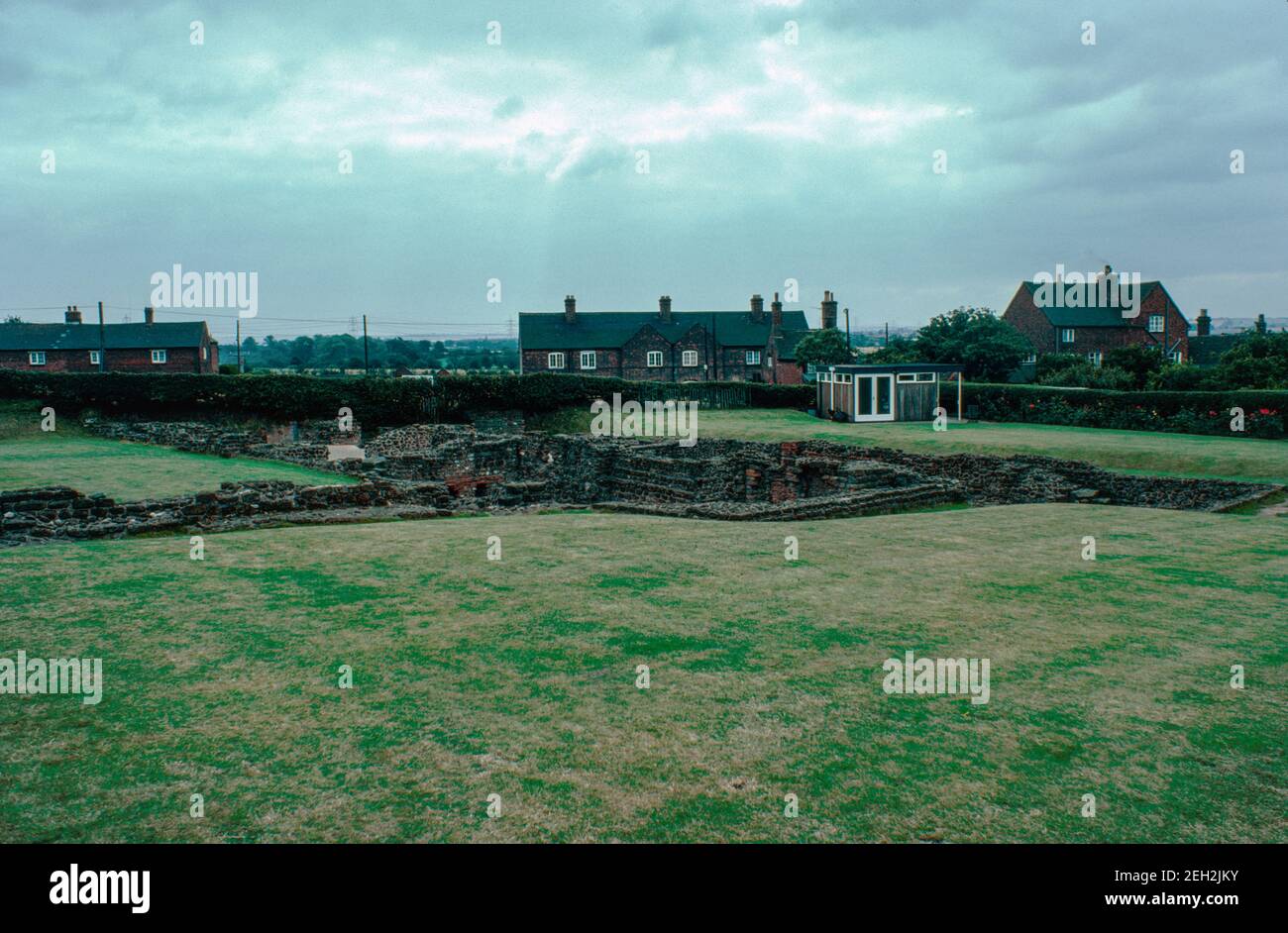 Roman baths. Archaeological works in progress at Wall, Roman settlement ...