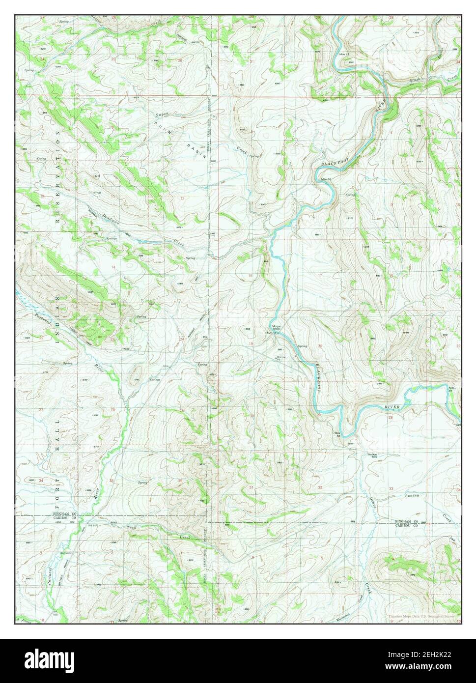 Dunn Basin, Idaho, map 1981, 1:24000, United States of America by ...