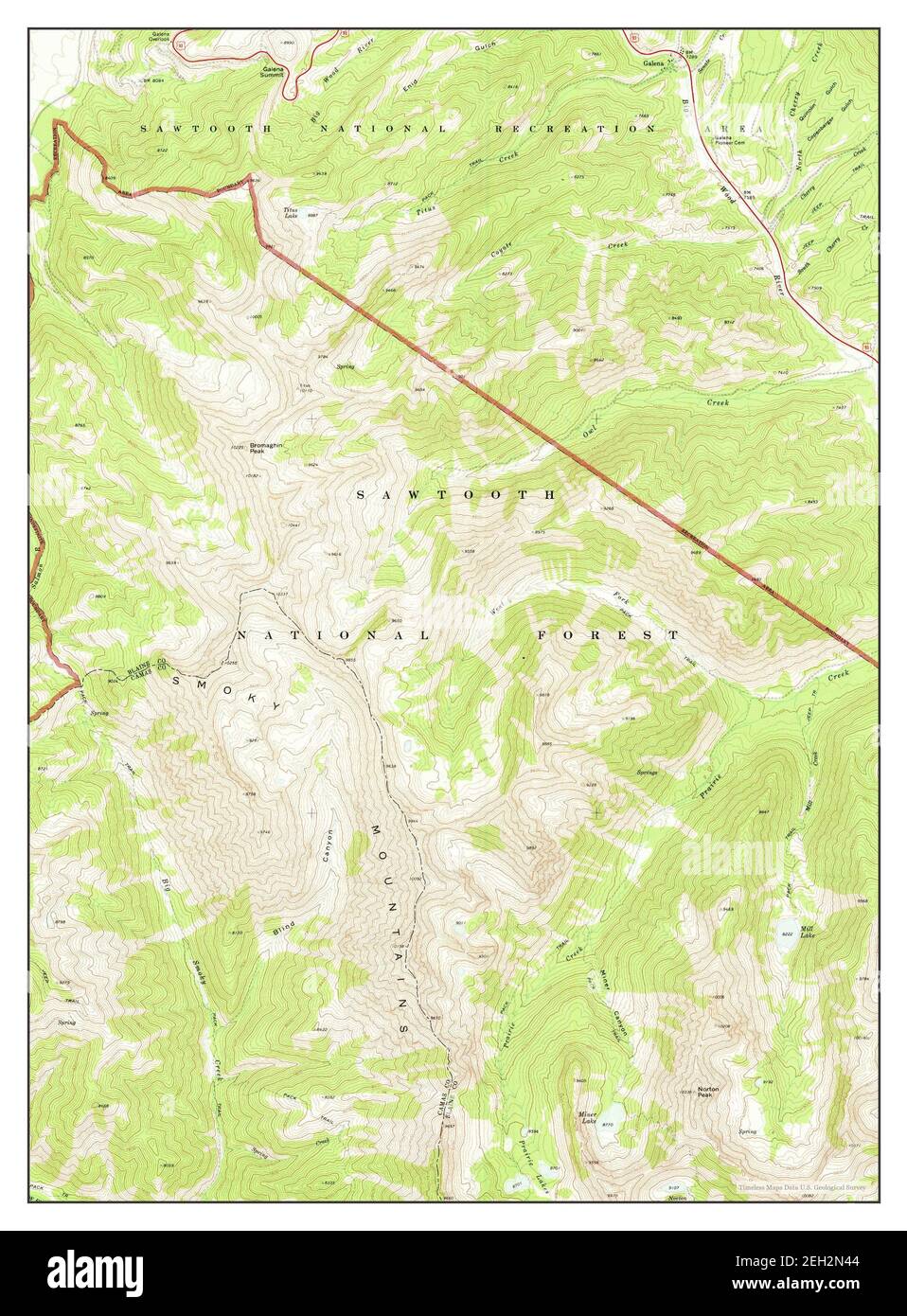 Idaho Galina Mining History Maps
