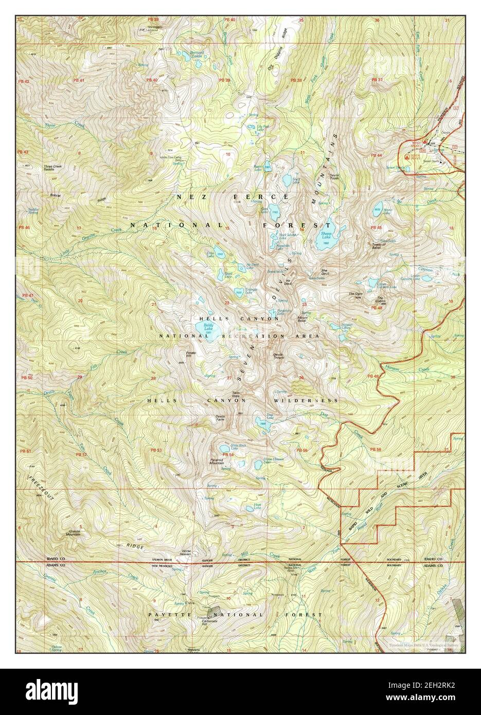He Devil, Idaho, map 1995, 1:24000, United States of America by ...