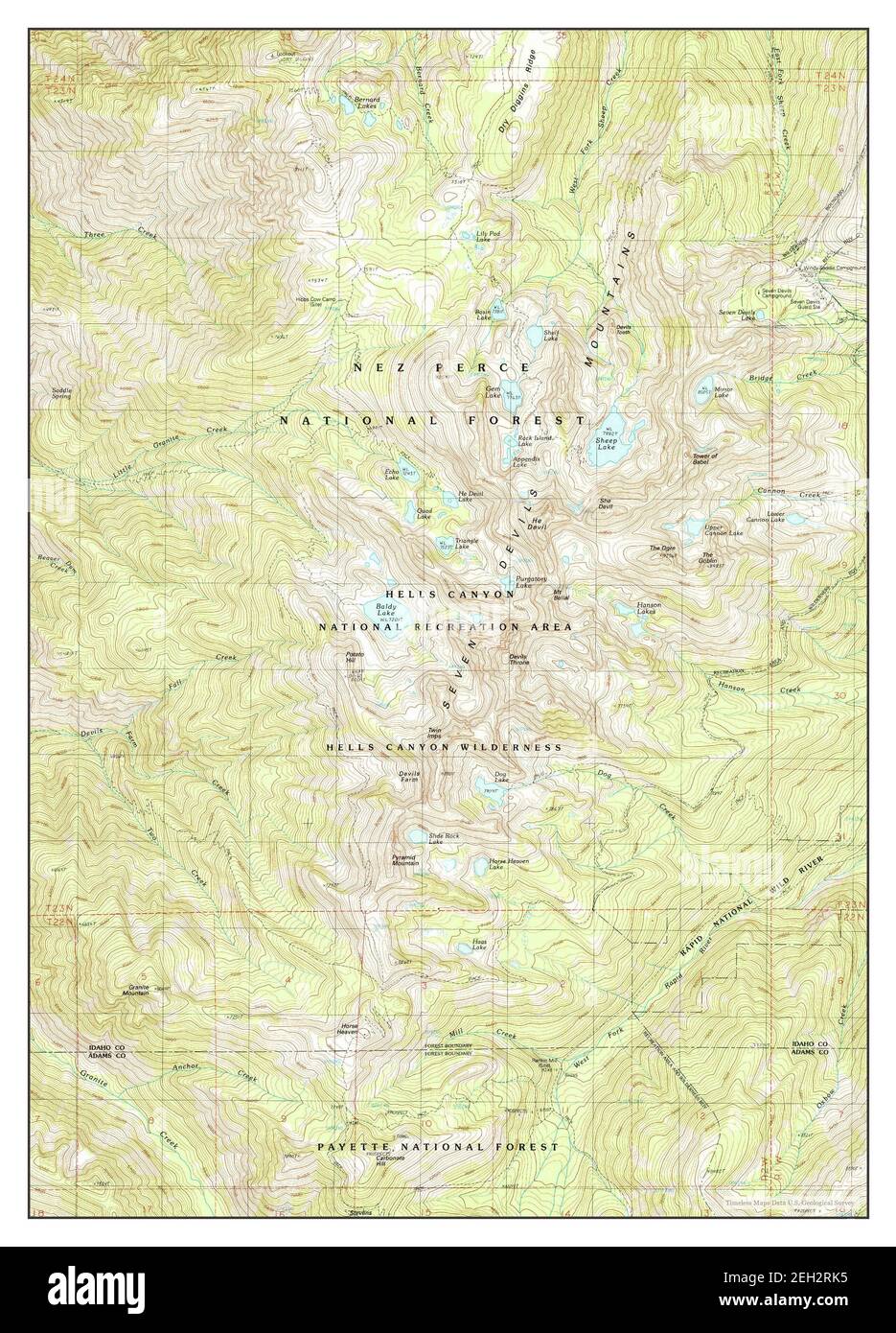 He Devil, Idaho, map 1990, 1:24000, United States of America by ...