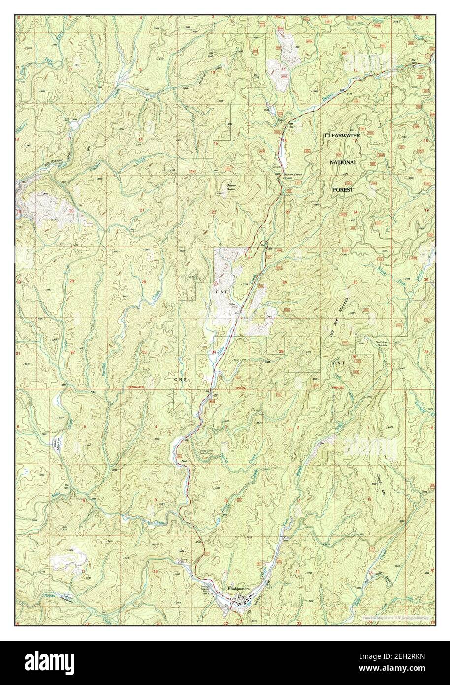 Headquarters, Idaho, map 1994, 1:24000, United States of America by ...