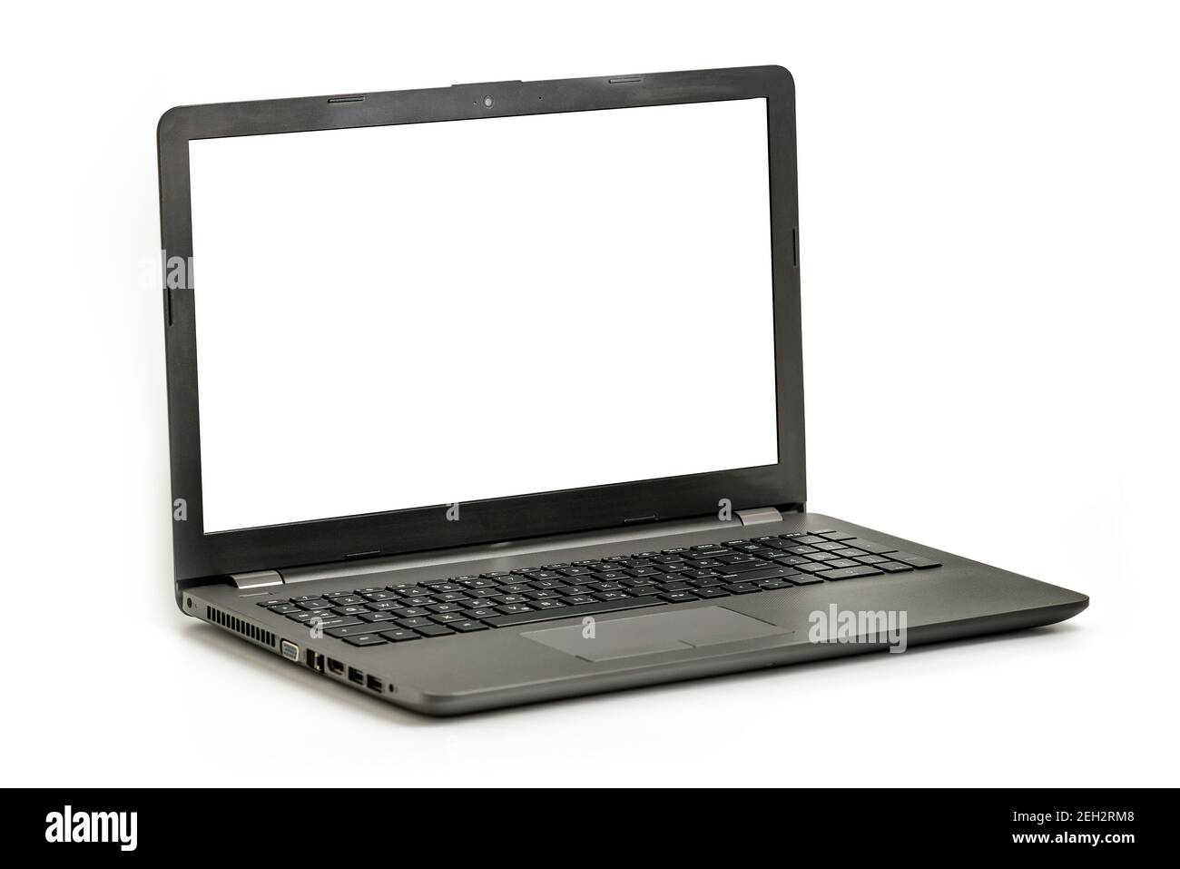 Laptop isolated on white background - with clipping paths for laptop ...