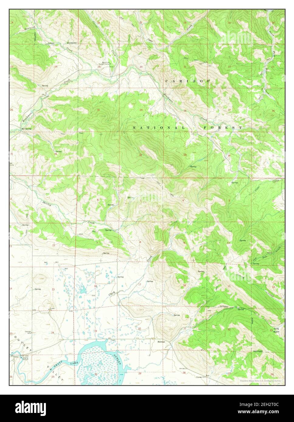 Herman, Idaho, map 1966, 1:24000, United States of America by Timeless ...