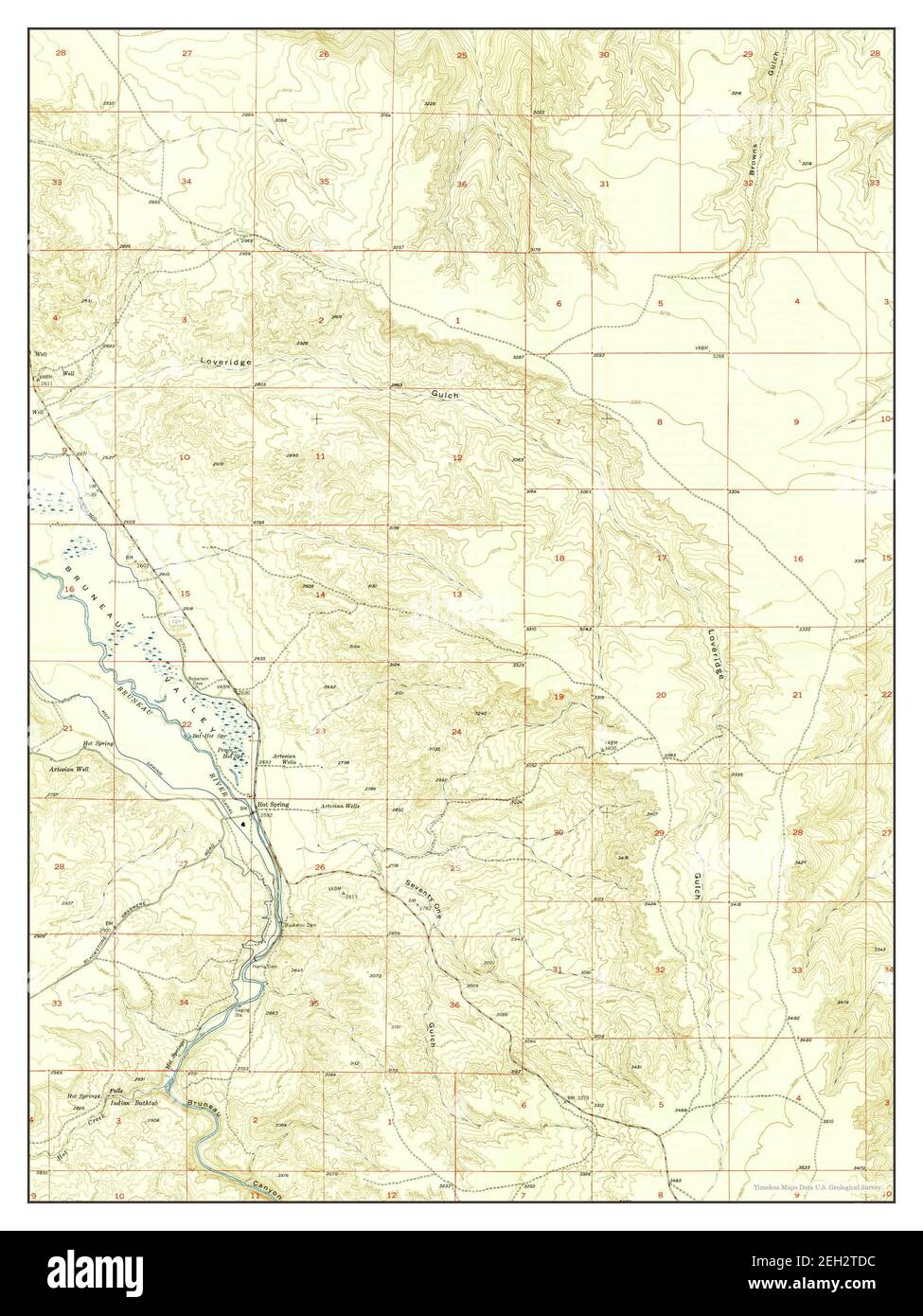 Hot Spring, Idaho, map 1949, 1:24000, United States of America by ...