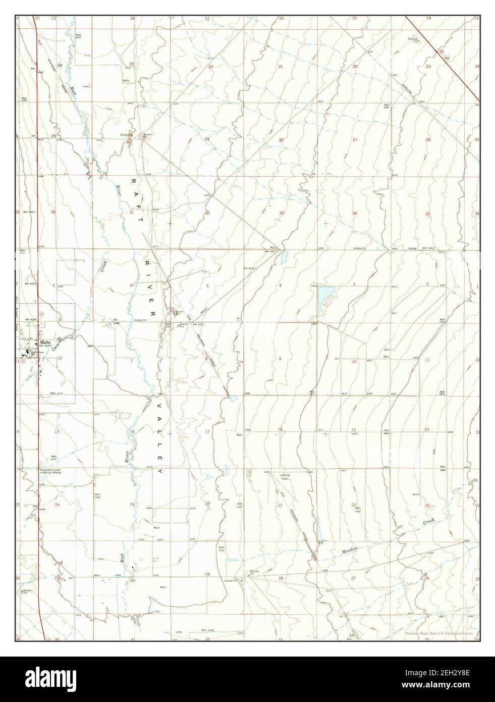 Malta, Idaho, map 1968, 1:24000, United States of America by Timeless ...