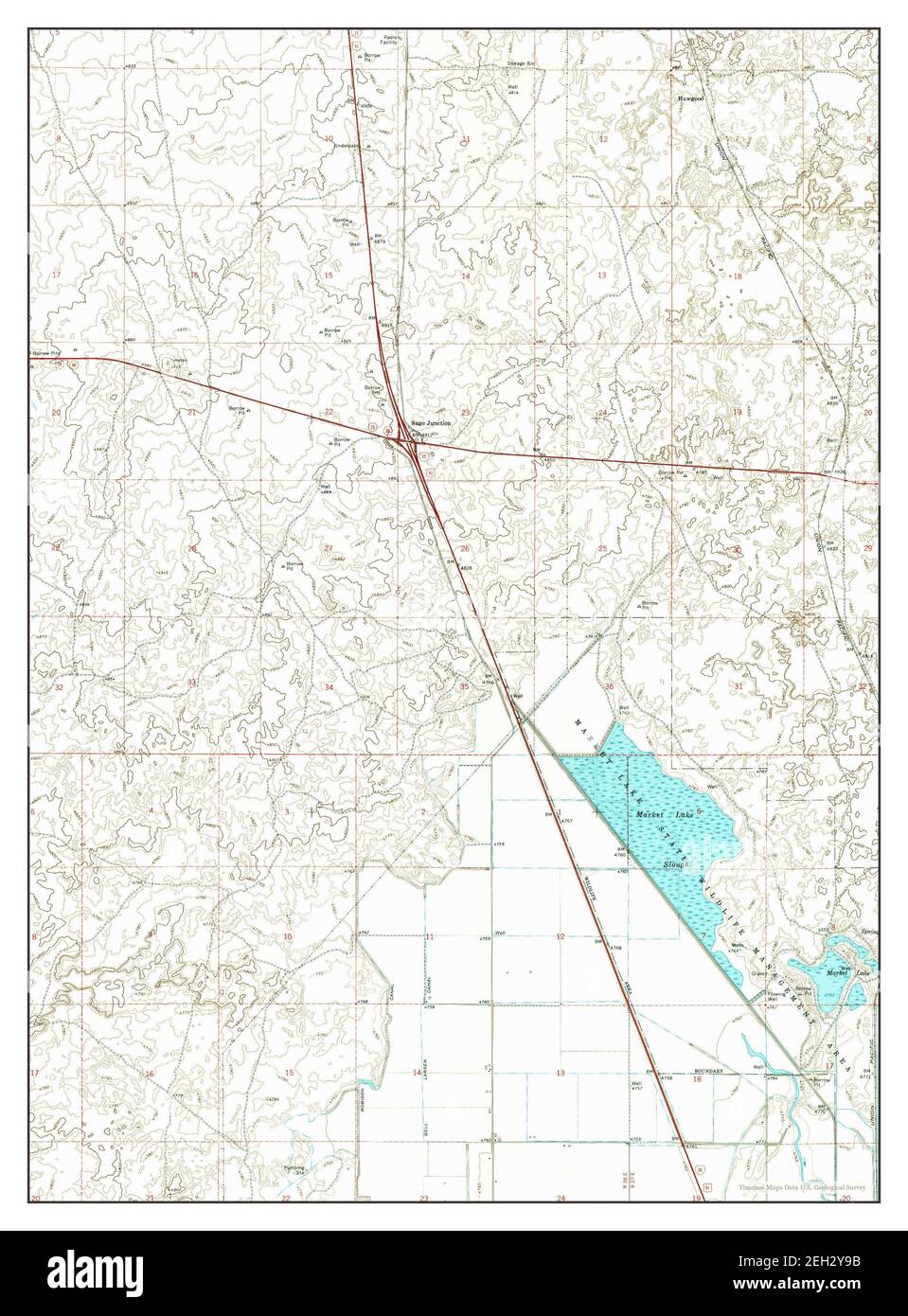 Market Lake, Idaho, map 1964, 1:24000, United States of America by ...