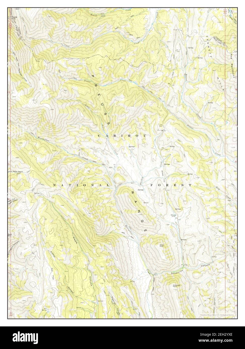 Meade Peak, Idaho, map 1970, 1:24000, United States of America by ...