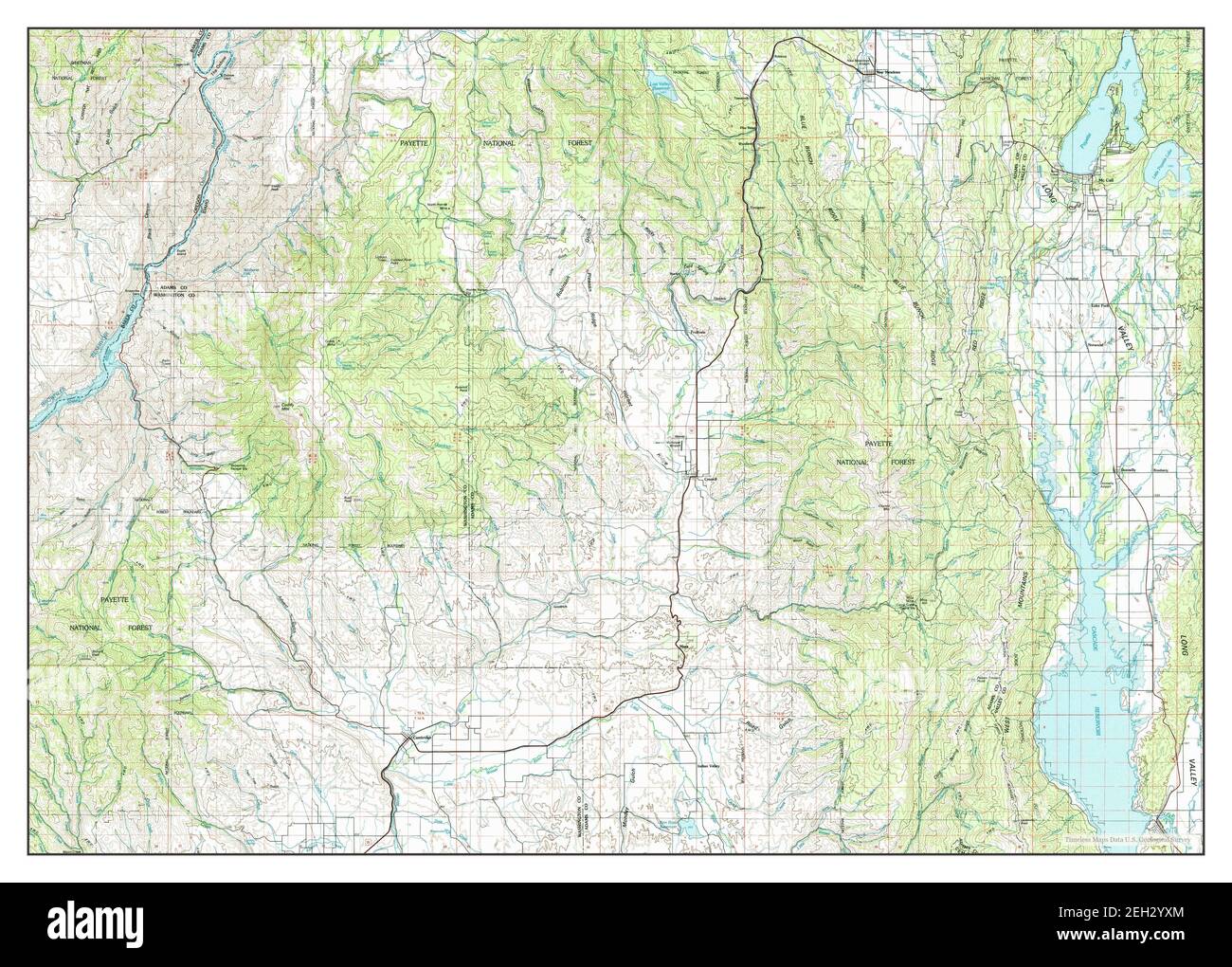 Map of mccall idaho hi-res stock photography and images - Alamy
