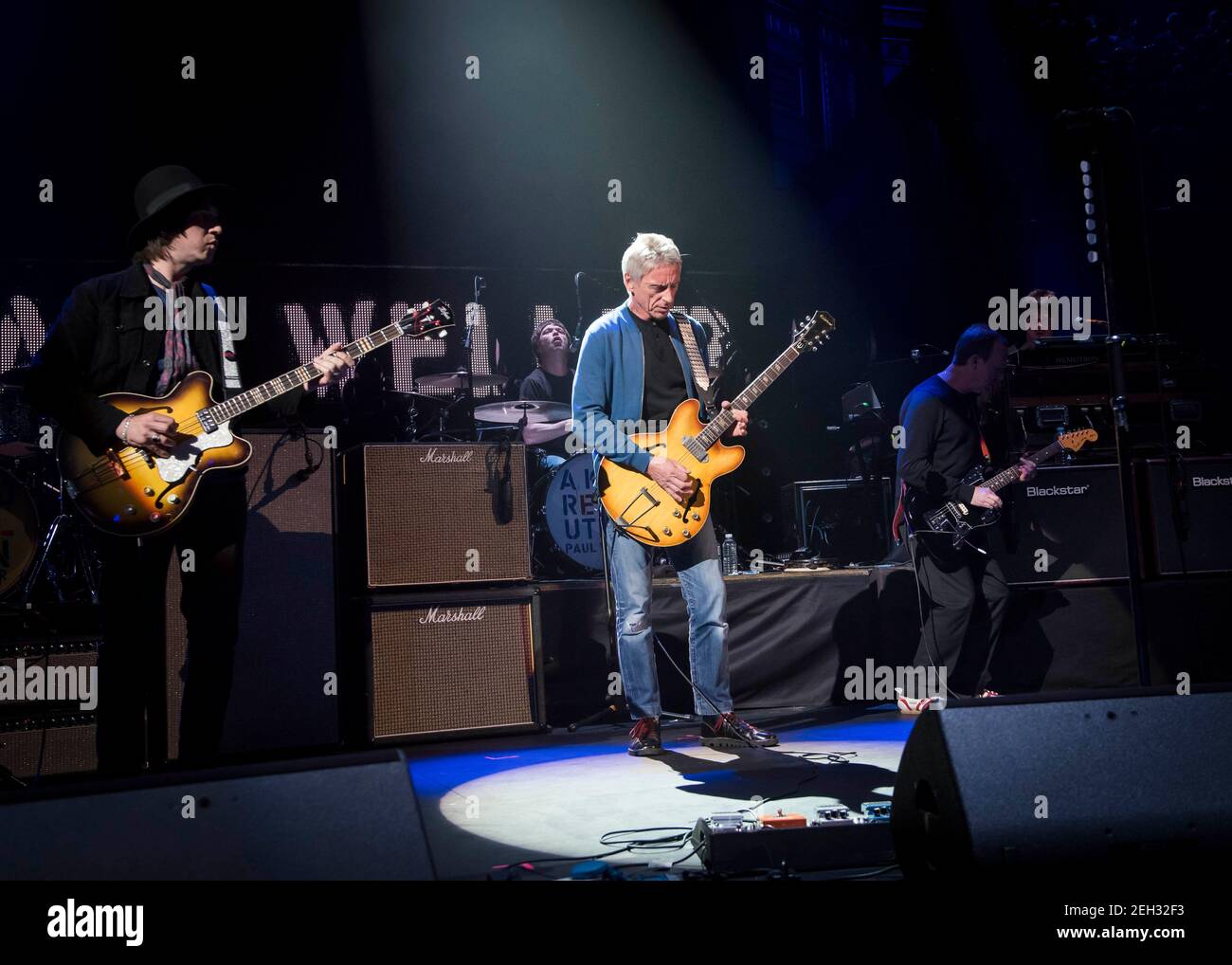 Paul Weller performs on stage for the Teenage Cancer Trust annual ...