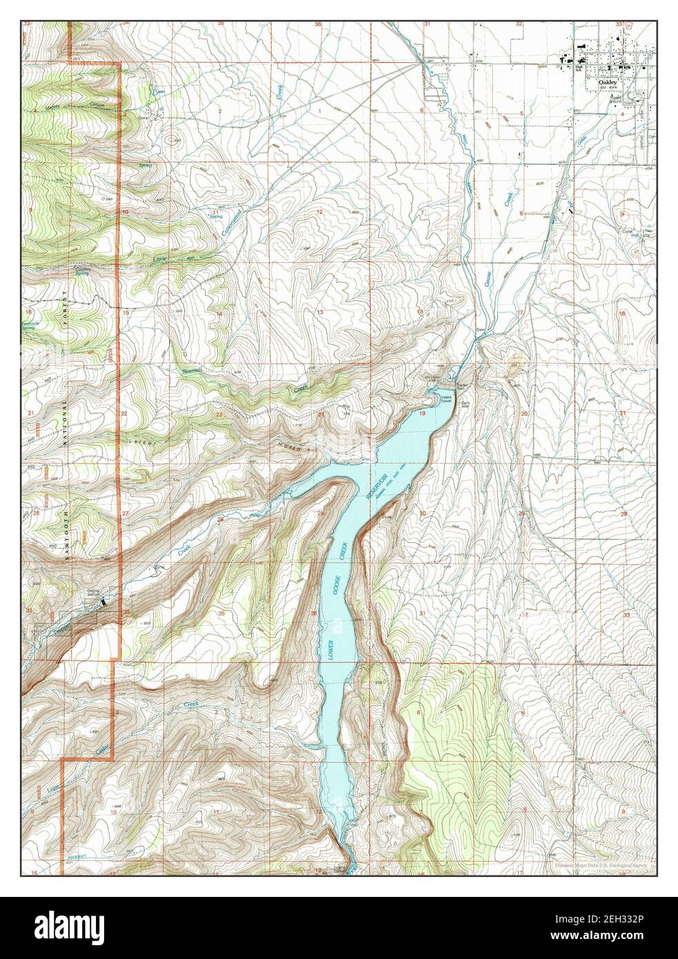 Map of oakley hi-res stock photography and images - Alamy