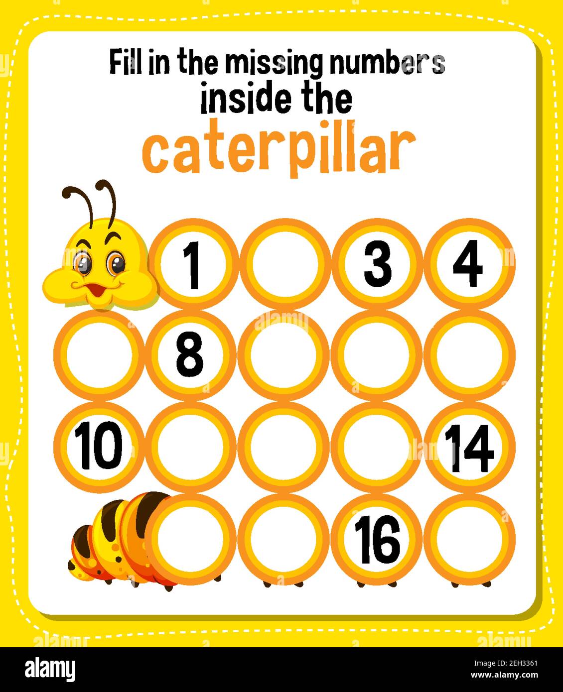 Math count number worksheet illustration Stock Vector Image & Art - Alamy