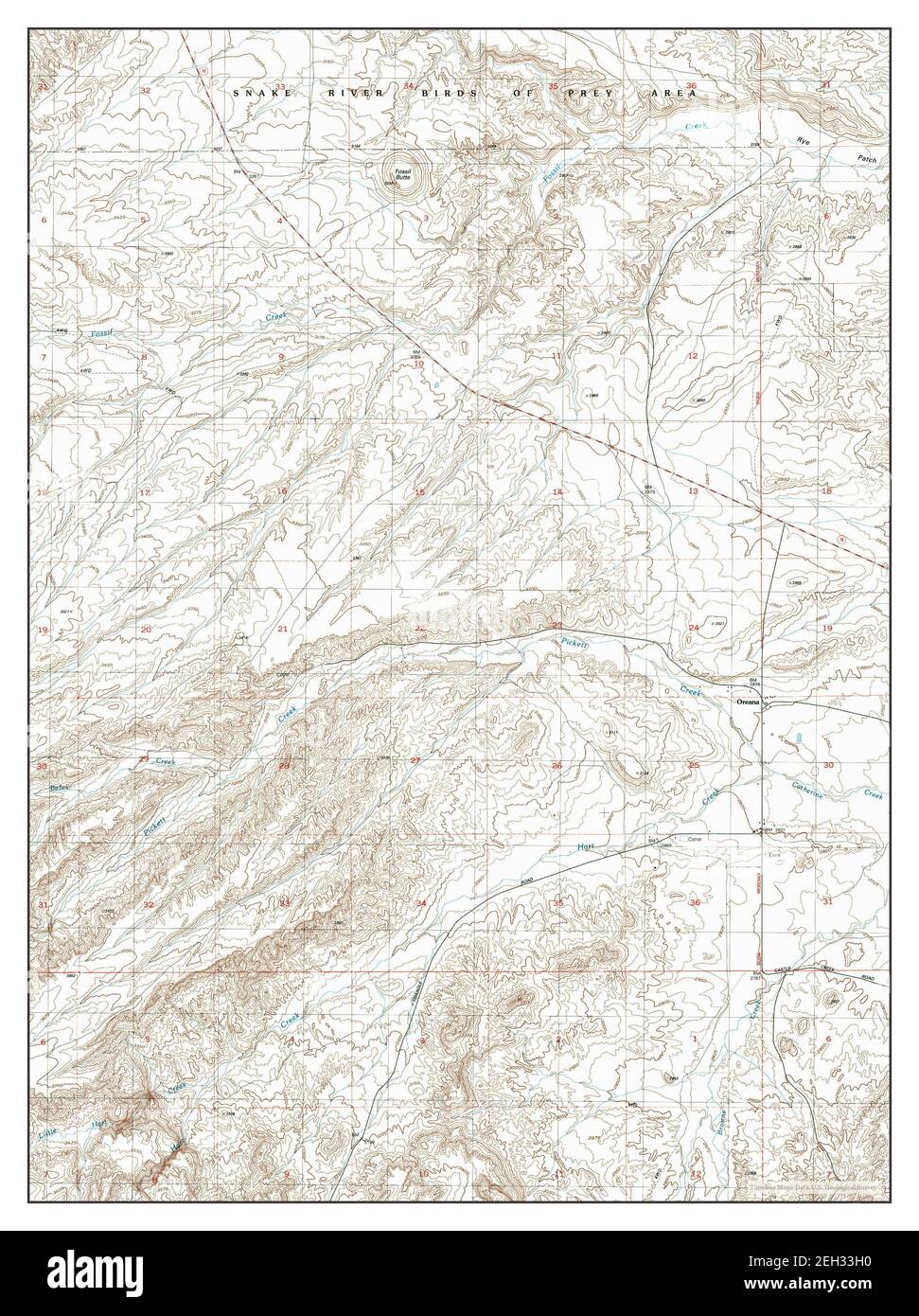 Oreana, Idaho, map 1992, 1:24000, United States of America by Timeless ...