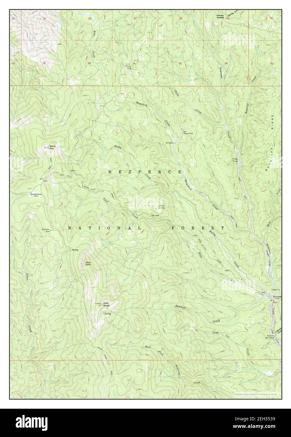 Map of pilot knob Cut Out Stock Images & Pictures - Alamy