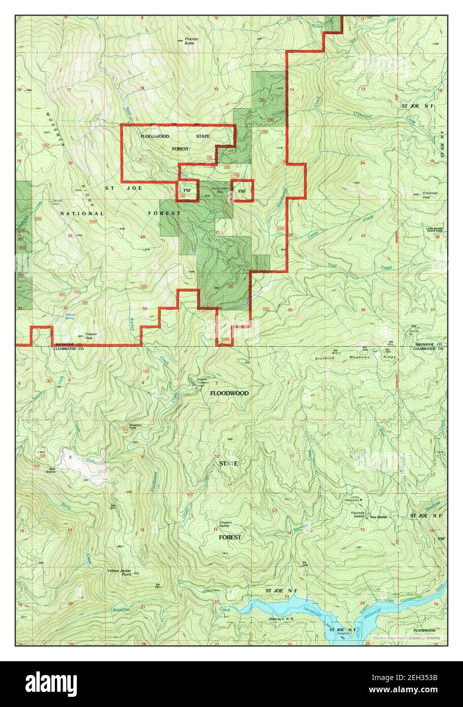 Pinchot Butte, Idaho, map 1994, 1:24000, United States of America by ...