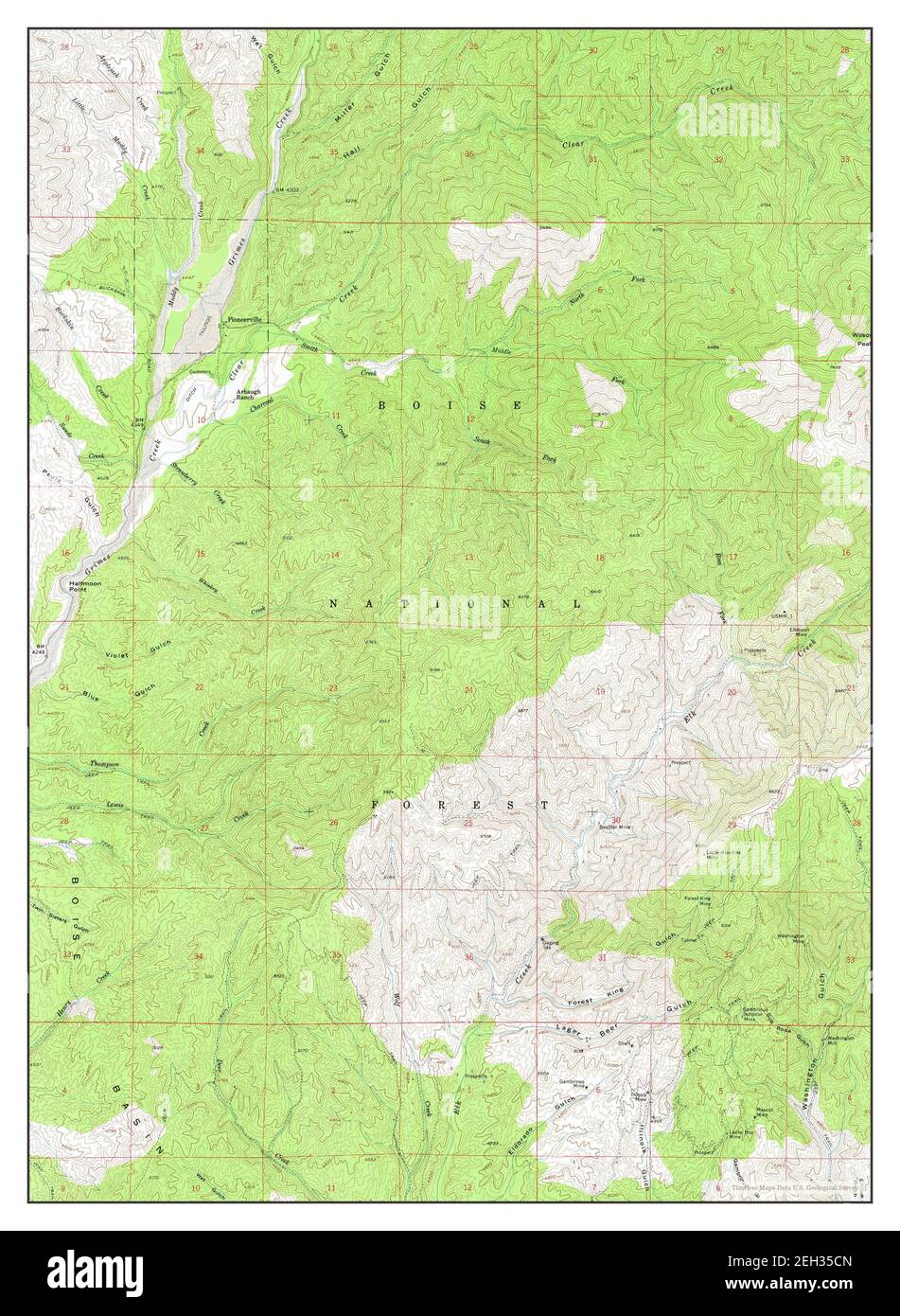 Pioneerville, Idaho, map 1957, 1:24000, United States of America by ...