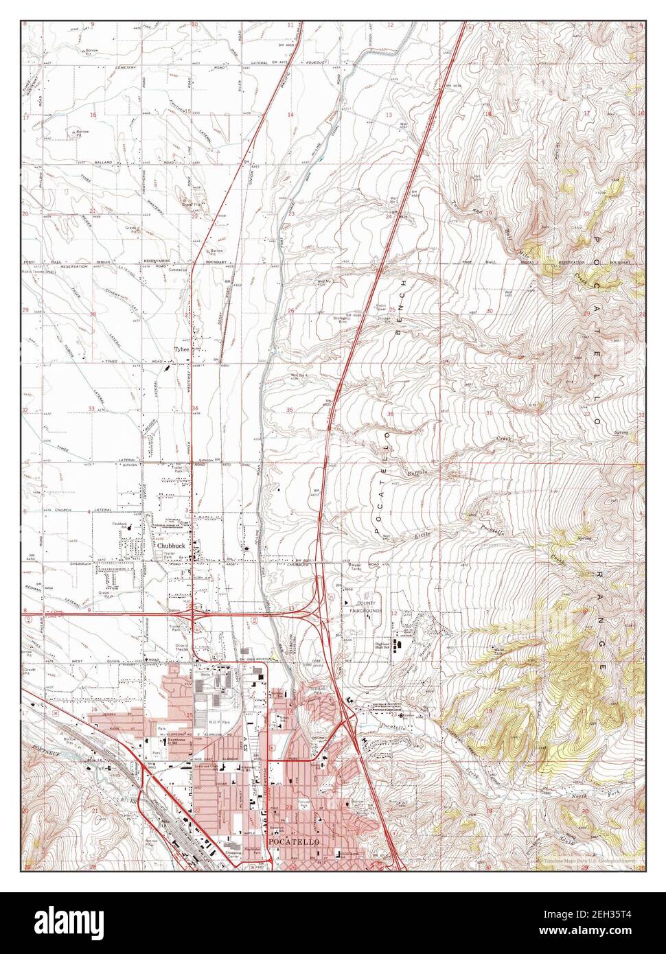 Map of pocatello hi-res stock photography and images - Alamy