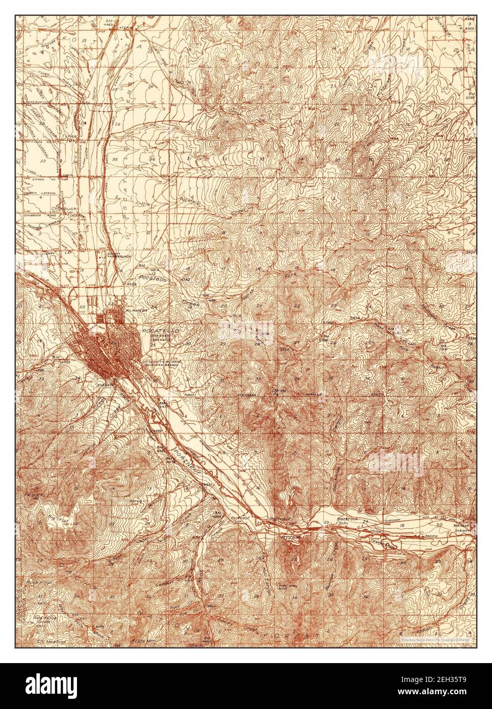 Map of pocatello hi-res stock photography and images - Alamy