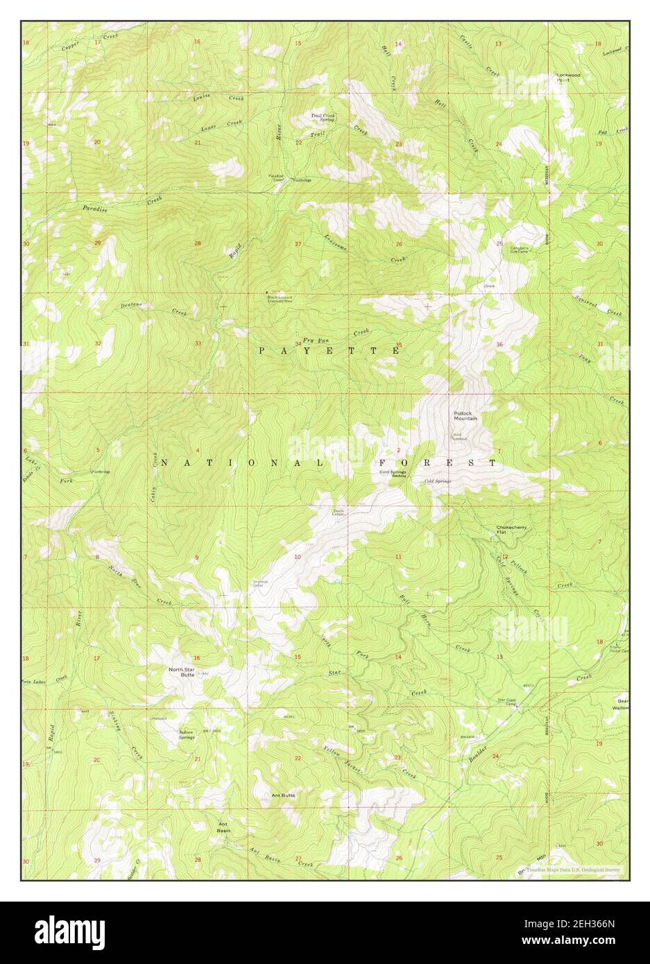 Pollock Mountain, Idaho, map 1963, 1:24000, United States of America by ...
