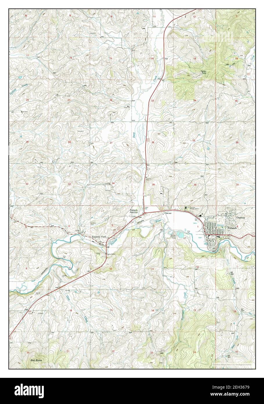 Map of potlatch hi-res stock photography and images - Alamy